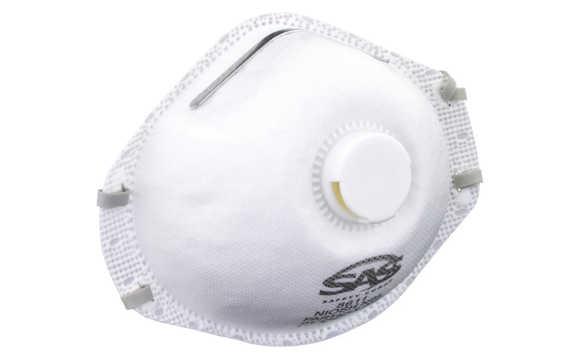 SAS Safety - N95 Valved Particulate Respirator - 10/bx – RUSSMILLSafety.com