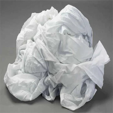 AW - White Cotton Sheet Wiping Rags - 25 lbs Box – RussmillSafety.com