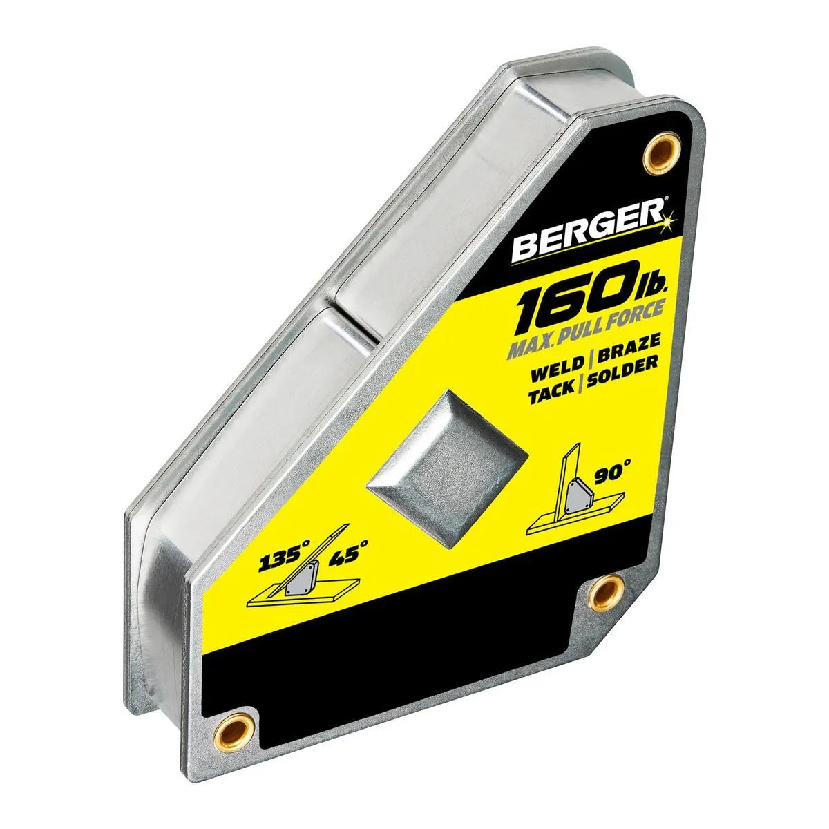 BERGER - 160 lb. Rated Heavy Duty On/Off Welding Magnet, Large ...