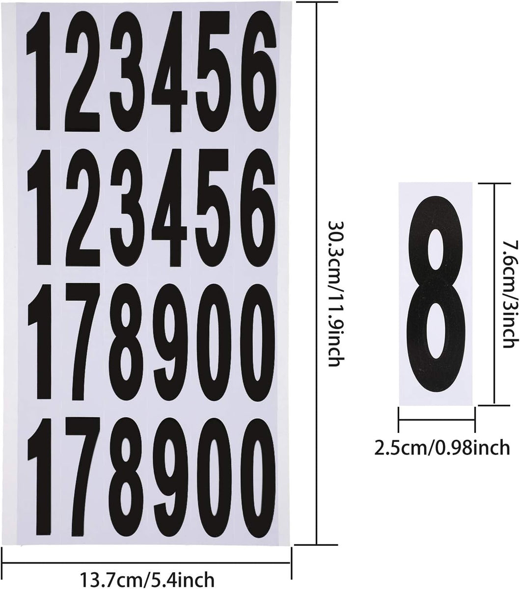 Self Adhesive Vinyl Numbers for Residences and Signs, 0-9 ...