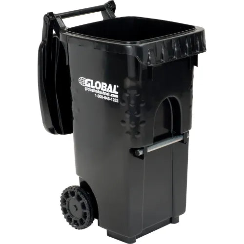Mobile Trash Container, 35 Gallon Black – RussmillSafety.com