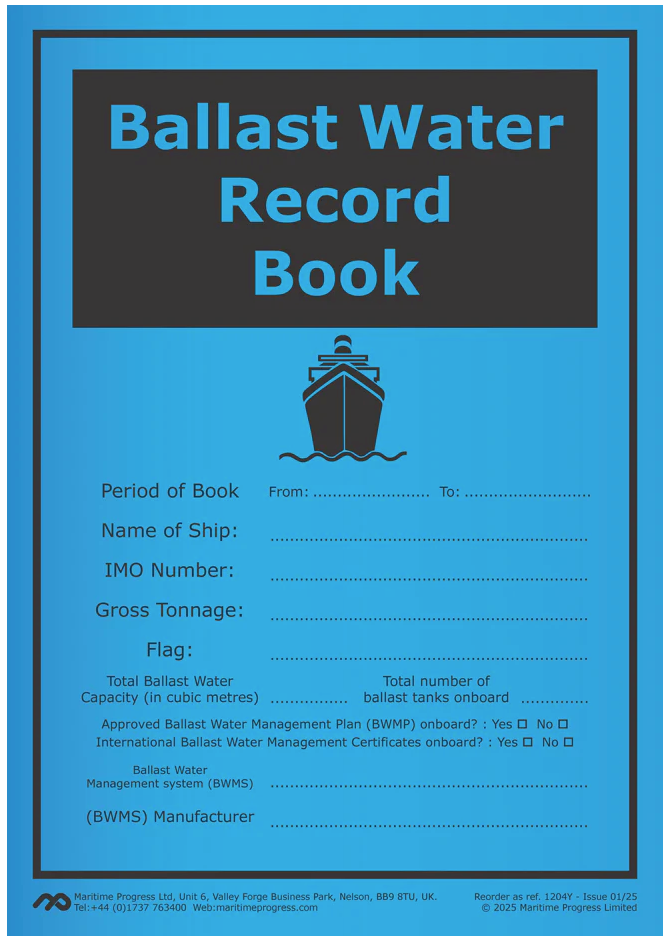 BALLAST WATER RECORD BOOK – RussmillSafety.com