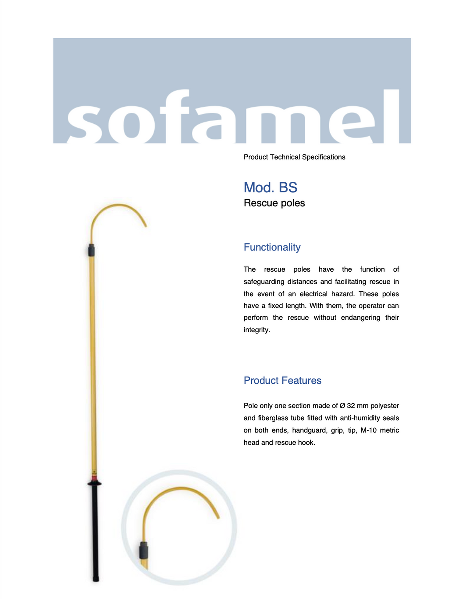 Sofamel 610 BS - 45 Rescue pole – RussmillSafety.com
