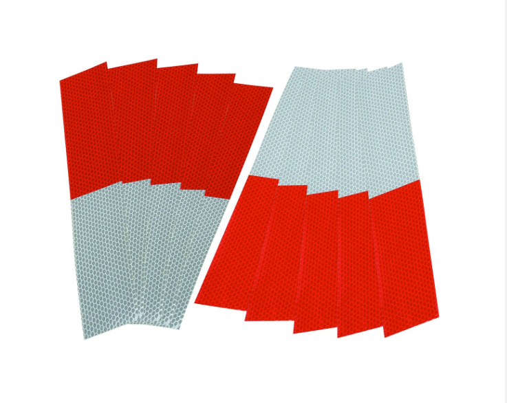 HFT 2 in. x 12 in. Red and White Reflective Strips – RussmillSafety.com