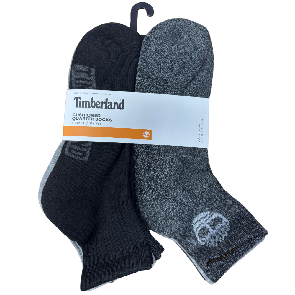Timberland - Cushioned Quarter Socks, 6ct. Pack – RussmillSafety.com