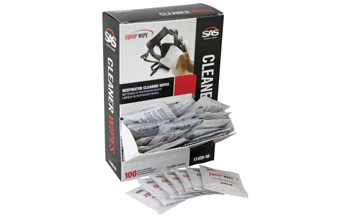 SAS Safety Corp - Respirator Cleaning Wipes, 100 ct – RussmillSafety.com