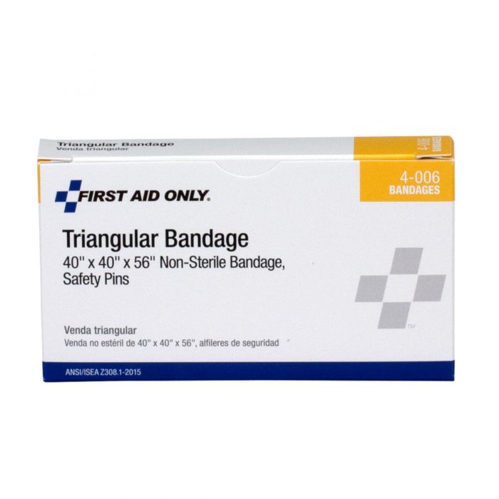 First Aid Only - 40"X40"X56" Muslin Triangular Bandage, 1 Per Box ...