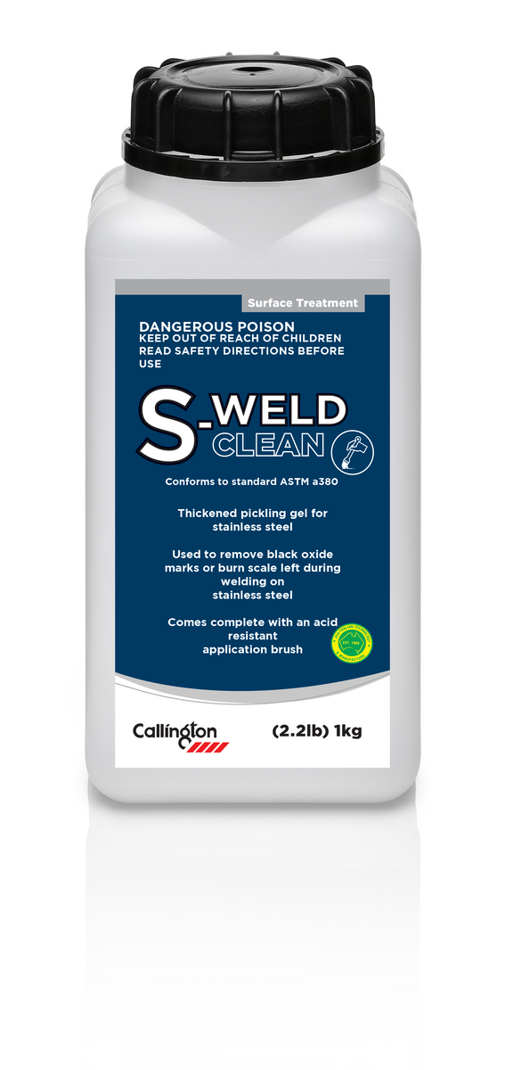 Callington - S-Weld Clean: Thickened Pickling Gel for Stainless Steel ...