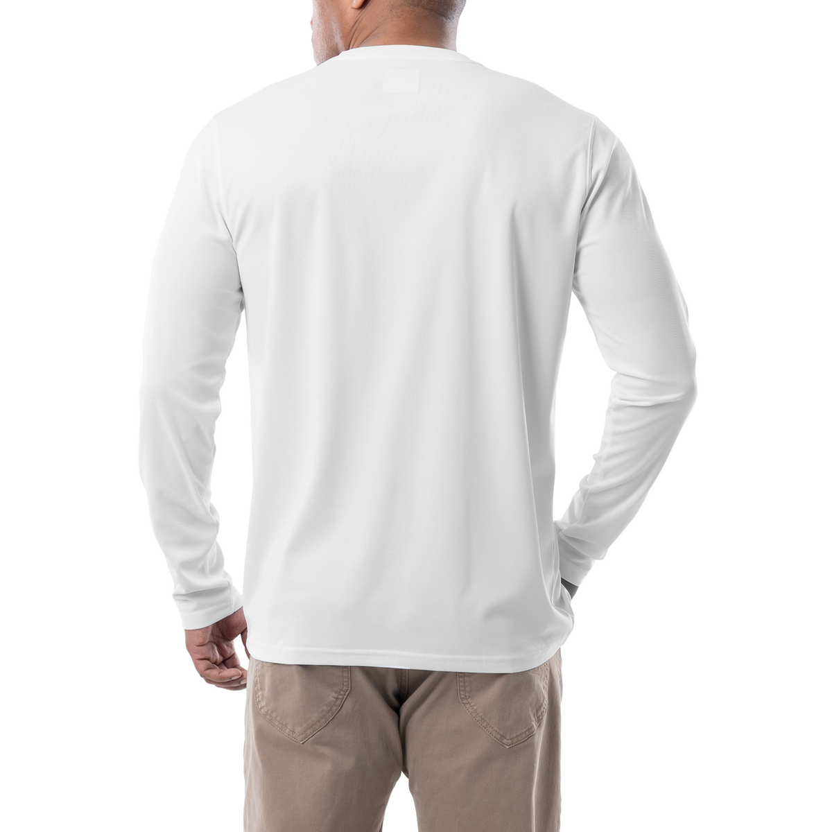 Wrangler Workwear - Men's Long Sleeve Poly Performance Pocket T-Shirt ...